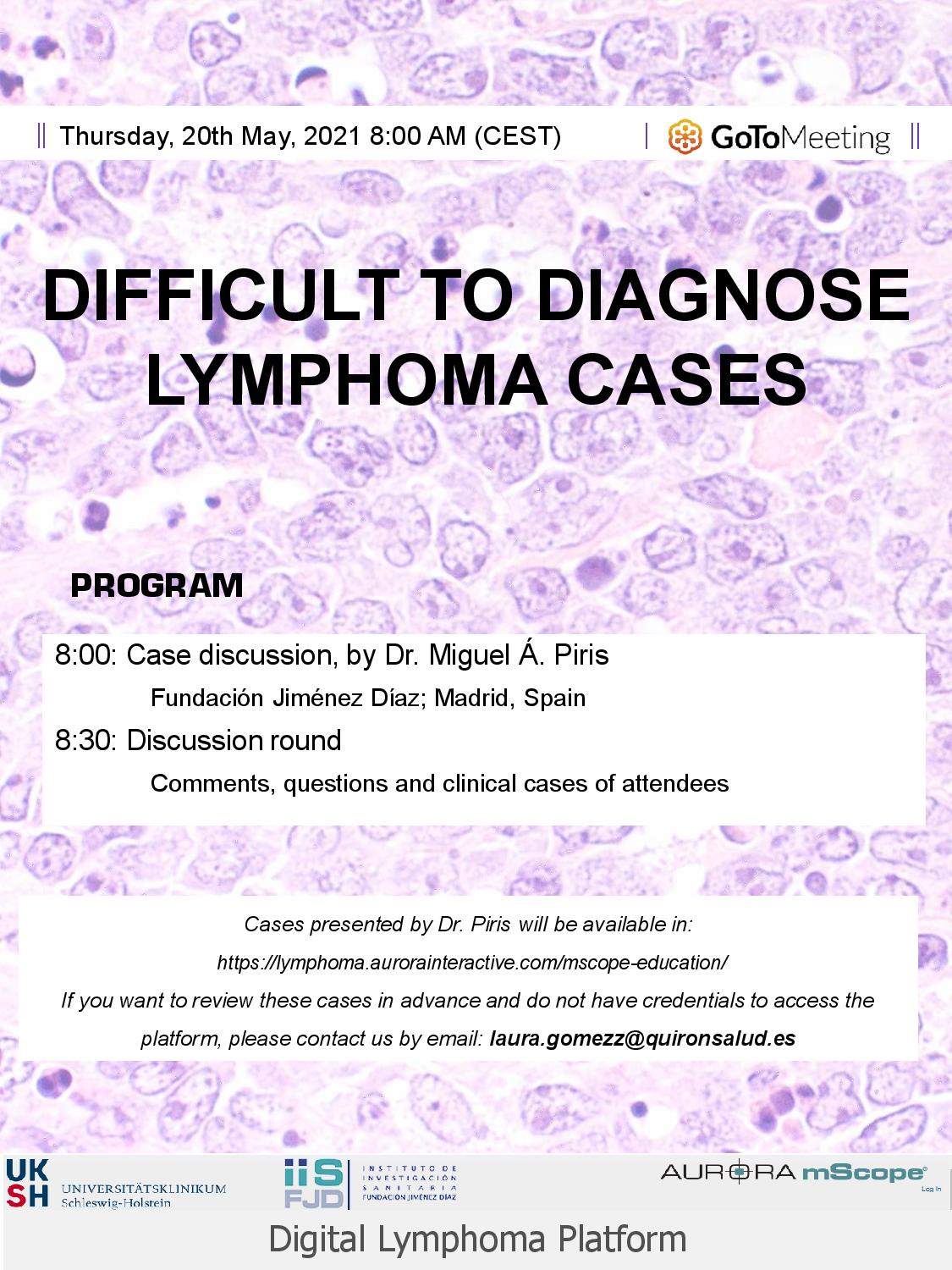 Virtual Seminar: Difficult to Diagnose Lymphoma Cases | BDIAP